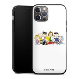 DeinDesign iPhone 12 Pro Handy Slim Case extra d&uuml;nn Silikon Handyh&uuml;lle schwarz H&uuml;lle Merchandise Kindheit Peanuts Silikon Slim Case