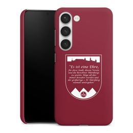 DeinDesign Galaxy S23 Handy Premium Case Smartphone Handyh&uuml;lle Schutzh&uuml;lle matt 1. Fc N&uuml;rnberg Bundesliga Merchandise Premium Case