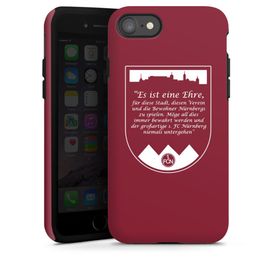 DeinDesign iPhone SE (2022) Handy Panzer Handyh&uuml;lle robuste Outdoor H&uuml;lle Schutzh&uuml;lle matt 1. Fc N&uuml;rnberg Bundesliga Merchandise Tough Case