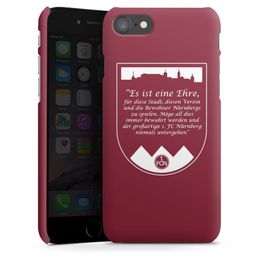 DeinDesign iPhone SE (2022) Handy Premium Case Smartphone Handyh&uuml;lle Schutzh&uuml;lle matt 1. Fc N&uuml;rnberg Bundesliga Merchandise Premium Case