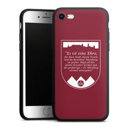DeinDesign iPhone SE (2020) Handy Premium Silikon H&uuml;lle Handyh&uuml;lle schwarz Case 1. Fc N&uuml;rnberg Bundesliga Merchandise Silikon Premium Case
