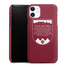 DeinDesign iPhone 11 Handy Premium Case Smartphone Handyh&uuml;lle Schutzh&uuml;lle matt Bundesliga 1. Fc N&uuml;rnberg Merchandise Premium Case