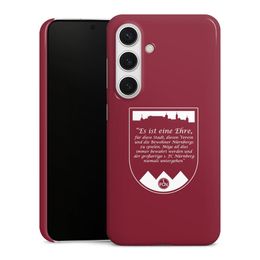 DeinDesign Galaxy S24 Handy Premium Case Smartphone Handyh&uuml;lle Schutzh&uuml;lle gl&auml;nzend 1. Fc N&uuml;rnberg Bundesliga Merchandise Premium Case
