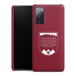 DeinDesign Galaxy S20 FE 5G Handy Premium Case Smartphone Handyh&uuml;lle Schutzh&uuml;lle matt 1. Fc N&uuml;rnberg Bundesliga Merchandise Premium Case