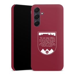 DeinDesign Galaxy A55 5G Handy Premium Case Smartphone Handyh&uuml;lle Schutzh&uuml;lle matt 1. Fc N&uuml;rnberg Bundesliga Merchandise Premium Case