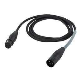 DAP-Audio DAP FLR01 XLR M/F Mikrofon-/Line-Kabel Rean RC3-Serie 1,5 m - versilbert