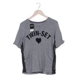 TWINSET Twin Set T-Shirt Damen Gr&ouml;&szlig;e L Second Hand grau