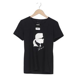 K by KARL LAGERFELD Karl Lagerfeld T-Shirt Damen Gr&ouml;&szlig;e L Second Hand schwarz