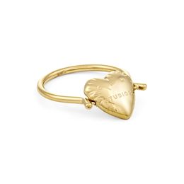Fingerring Copenhagen Studios "Schmuck Geschenk Edelstahl Ring Balloon Hearts" Gr. 54, gelbgoldfarben, Fingerringe, Damen, 54, Edelstahl, 1,5mm, Fingerring