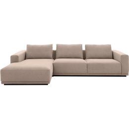 Ecksofa Musterring, B:316cm H:78cm T:166cmnature, 94% Polyester, 6% Nylon, Wohnzimmer, Sofas, Anreihsofa rechts & Longchair links, mit Armlehnen,