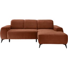Ecksofa Home Affaireterrakotta, 100% Polyester, Sofas, "Lioni"