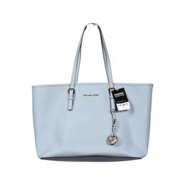 MICHAEL Michael Kors Handtasche gross Leder Damen Gr&ouml;&szlig;e One Size Second Hand hellblau