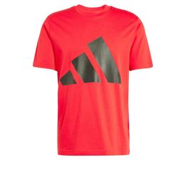 adidas Sportswear Funktionsshirt 'Essentials' Herren Gr&ouml;&szlig;e L feuerrot / schwarz