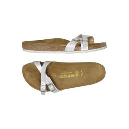 Birkenstock Sandalen Damen Gr&ouml;&szlig;e 40 Second Hand silber