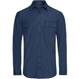Highmoor Jeanshemd mit Brusttaschen Blau (Gr&ouml;&szlig;e: 3XL)