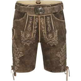 Almsach Kurze Lederhose Lehm (Größe: 58)