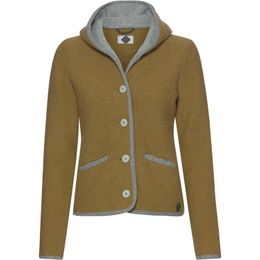STAPF Kapuzen-Strickjacke Malwine Olivengelb (Gr&ouml;&szlig;e: S)