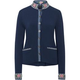 Reitmayer Strickjacke mit Jacquard-Muster Blau (Gr&ouml;&szlig;e: 34)