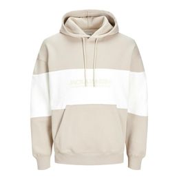 Jack & Jones JACK & JONES Sweatshirt 'JJELegacy' Herren Gr&ouml;&szlig;e XXL beige / wei&szlig;