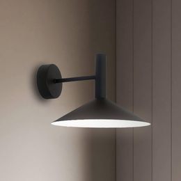 Viokef LED-Wandlampe Marsi, schwarz, &Oslash; 25 cm, Metall