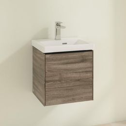 Villeroy & Boch Villeroy & Boch Subway 3.0 Schrank mit G&auml;stebecken, 1 T&uuml;r, 4370FKR1+C58201RK,
