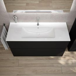 Duravit ME by Starck Waschtisch, evineo ineo5 evo Unterschrank B: 121 cm, 2 Ausz&uuml;ge, mit Griffmulde,, 2336120000+BE0716BM,