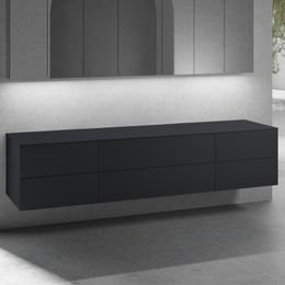 neoro n50 Unterschrank B: 220 cm mit 6 Ausz&uuml;gen, 2#BN0421BM+BN0423BM+BN0415BM,