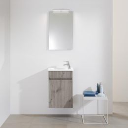 Burgbad Rocio Schrank mit Waschtisch, mit Spiegel, SGYT045F6225,