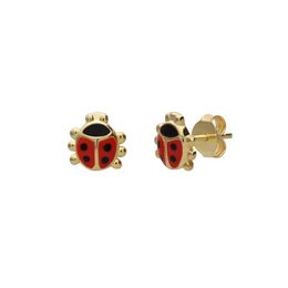 Lucardi Schmuck 'Statet' M&auml;dchen Gr&ouml;&szlig;e Onesize gold / rot / schwarz