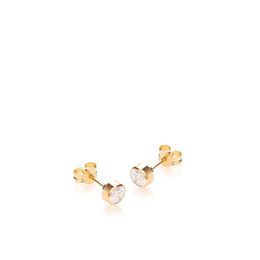 Lucardi Earrings 'Klassisch' female Gold size 4