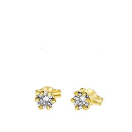 Lucardi Earrings 'Klassisch' female Gold size 4