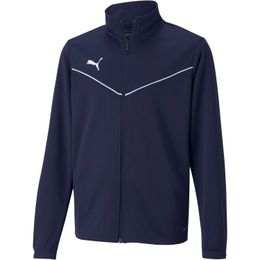 Puma Teamrise Trainingsjacke Kinder - blau - Gr. 176 - Polyester
