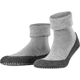 Falke Cosyshoe Hausschuhe - grau - Gr. 37-38 - Schurwolle/Polyamid