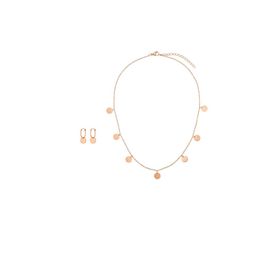 Heideman Schmuckset 'Kreise' Damen Gr&ouml;&szlig;e 45 rosegold