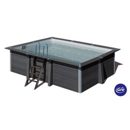 GRE Composite Pool-Set 'Avantgarde' 326 x 124 x 466 cm mit Sandfilter und Trittleiter