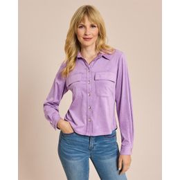 Velours Bluse