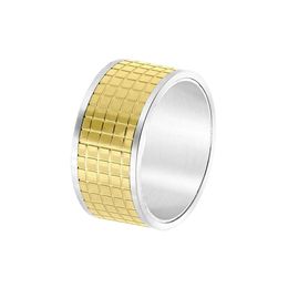 Lucardi Ring Herren Gr&ouml;&szlig;e 60 gold / silber