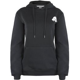 GUGGEN Mountain Sweatshirt 'Kapuzenpullover HW08 Fleece Hoodie' Damen Gr&ouml;&szlig;e L schwarz