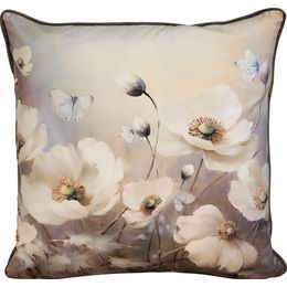 Kissenh&uuml;lle Mohn/Schmetterlinge IRA