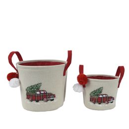 Kaemingk Korb klein driving Home for Christmas CHRISTMAS