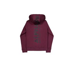 Alpha Industries Sweatshirt 'Backprint' Herren Größe L dunkelrot