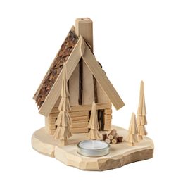 SAICO ORIGINAL R&auml;ucherm&auml;nnchen "R&auml;ucherhaus, Finnh&uuml;tte, f&uuml;r 1 Teelicht", H:20cm L:17cm T:17cmnatur, R&auml;ucherdeko, BxHxT: 17x20x17 cm