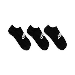 Nike Damen Sportsocken "U NK NSW EVERYDAY ESSENTIAL NS", Gr. XLschwarz, wei&szlig;, Obermaterial: 98% Polyester, 2% Elasthan, Socken