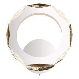 Globo LIGHTING LED Wandleuchte "KARILION", verchromt, Leuchten, Wandlampe/Acrylkristalle rauchfarben/BxH: 240x255mm, LED Wandleuchte