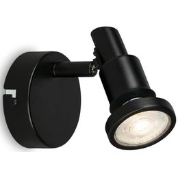 LED Wandstrahler "LED Spot 1-flammig, Metall, schwarz", schwarz, Briloner Leuchten, Leuchten
