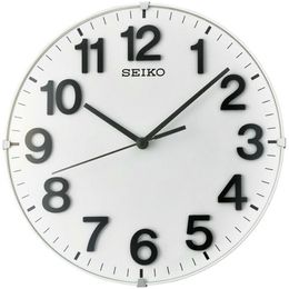 Seiko Damen Wanduhr, &Oslash; 21cm, wei&szlig;, Wanduhren, Quarzuhr, Wohnzimmer, Esszimmer, Arbeitszimmer, K&uuml;che