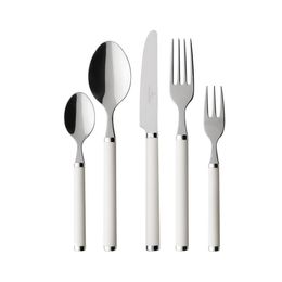 Villeroy & Boch VILLEROY & BOCH Besteck-Set "Tafelbesteck Play 30er Set", 30 tlg.wei&szlig; pearl, Essbesteck-Sets