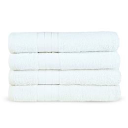 Handt&uuml;cher Emotion, B:50cm L:100cm, wei&szlig;, Frottee, Obermaterial: 100% Baumwolle, Handt&uuml;cher, "Uni", Baumwolle, Walkfrottee, Bord&uuml;re, 500 GSM,