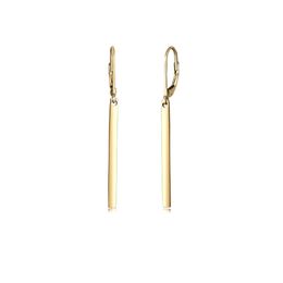 Elli Damen Paar Ohrh&auml;nger "Basic H&auml;nger Geo Stab Look Schmuck Geschenk 925 Silber", onesize, ohne Stein, Silber 925 (Sterlingsilber), gold, Silber