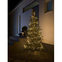 Konstsmide LED-Lichterkette "Weihnachtsdeko aussen", Dioden 800 Stk. Flammen 800 Stk., Kabellänge 5m x Gesamtlänge 22,58m, schwarz, Lichterketten,